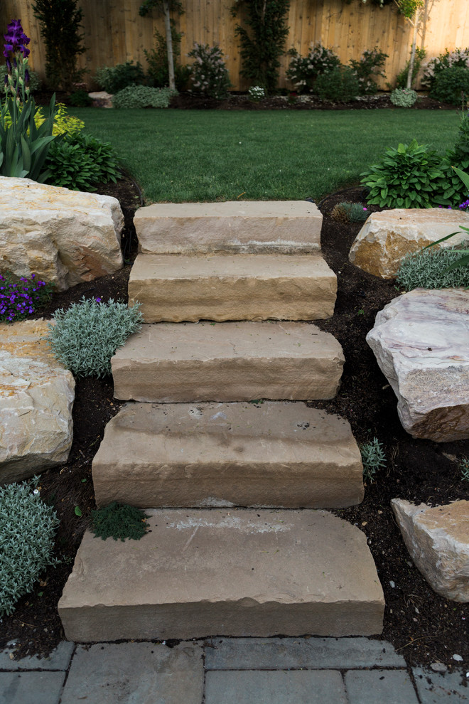 Outdoor Stone Stairs - Traditional - Landscape - Salt Lake City - by ...