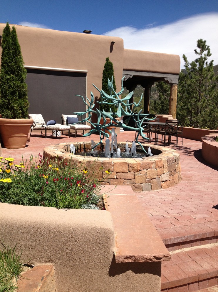 Santa Fe Style Adobe Remodel - Santa Fe, NM - Southwestern - Landscape ...