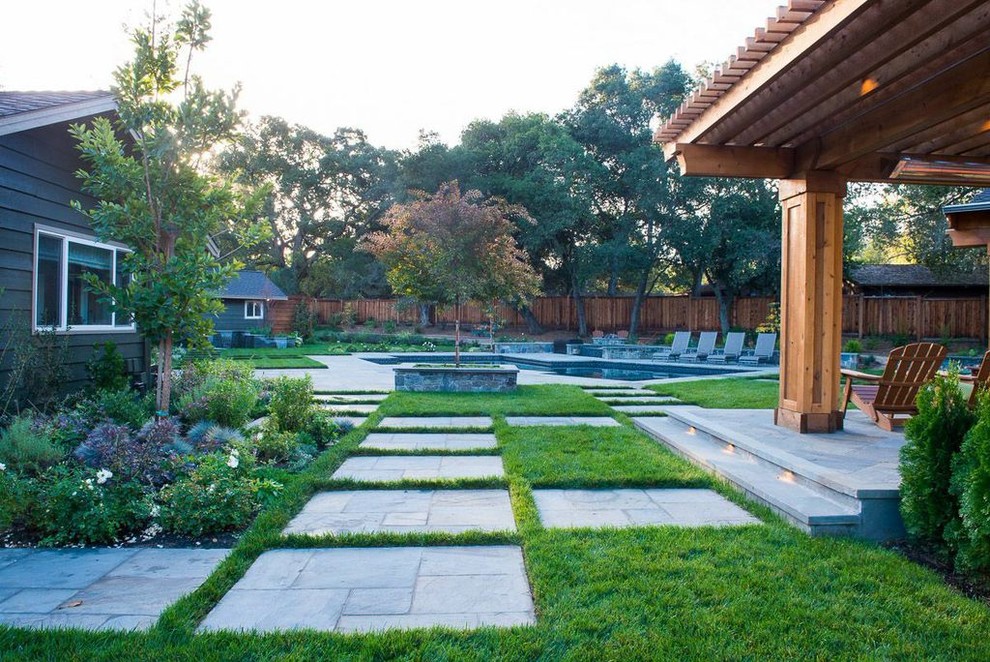 Saratoga Extreme Backyard Make over - Craftsman - Landscape - San ...