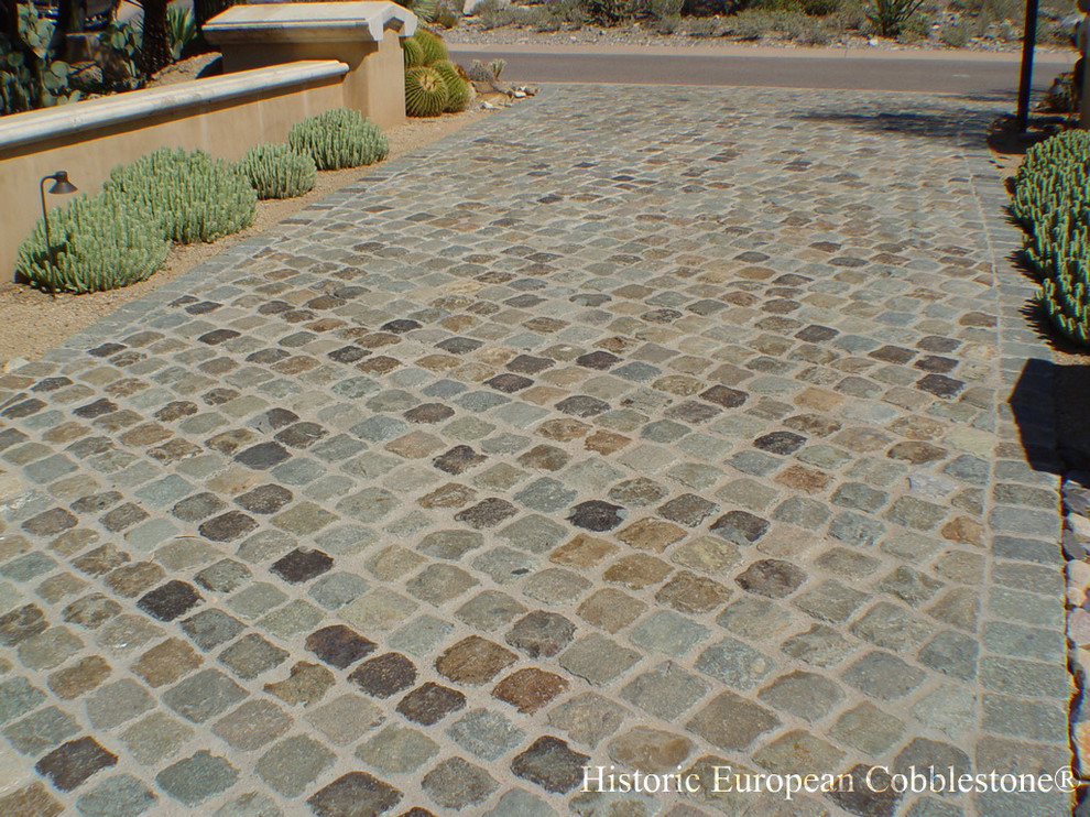 Scottsdale AZ: Granite Cobblestone 6x6 - Traditional - Landscape ...