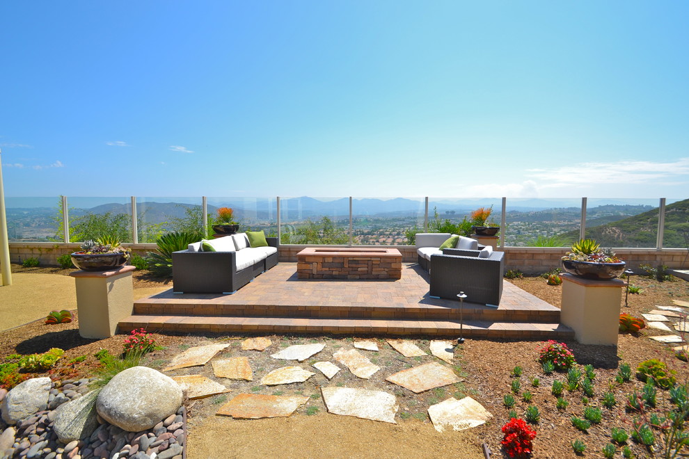 Scripps Highlands-Pavers, Bridge & Flagstone Pathway - Tropical ...