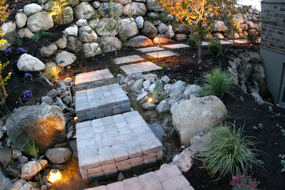 Segmented Paver Walking Path - Modern - Landscape - Salt Lake City - by ...