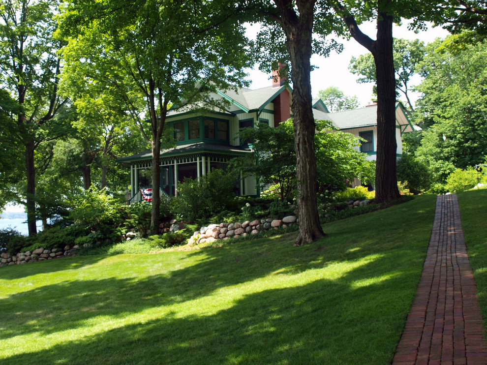 Shaded Backyard Lawn - Traditional - Landscape - Chicago - by James ...