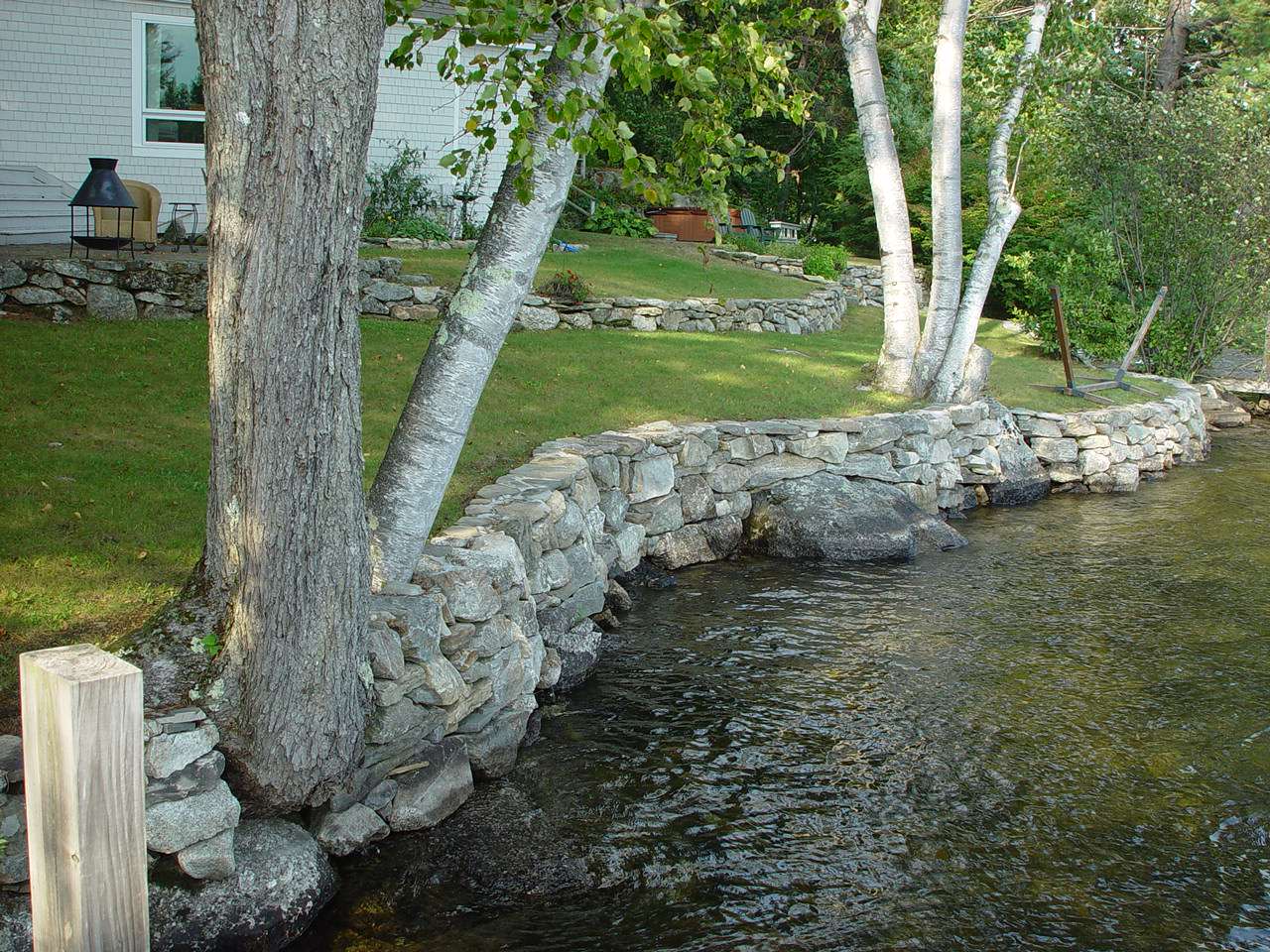 Lakeside Retaining Wall Ideas Creative Landscape Ideas For Hilly,