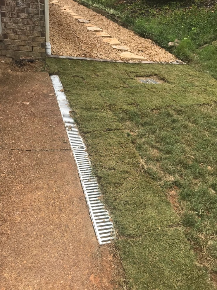 Side Yard Drainage Project - Traditional - Landscape - Other - by Mid ...