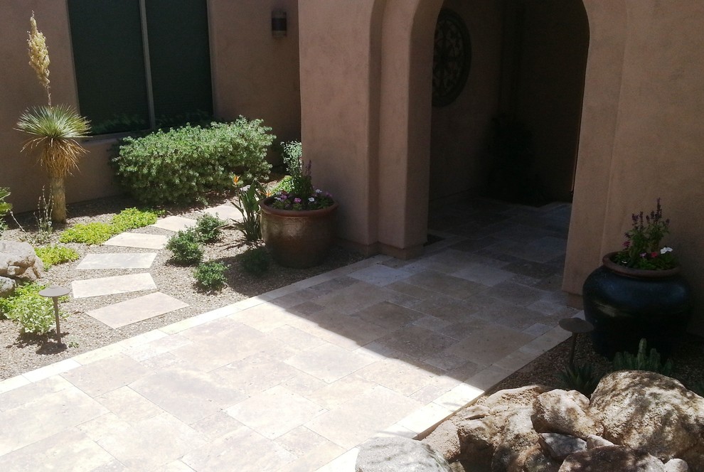 Sierra Norte--Entry Courtyard - Traditional - Landscape - Phoenix - by ...