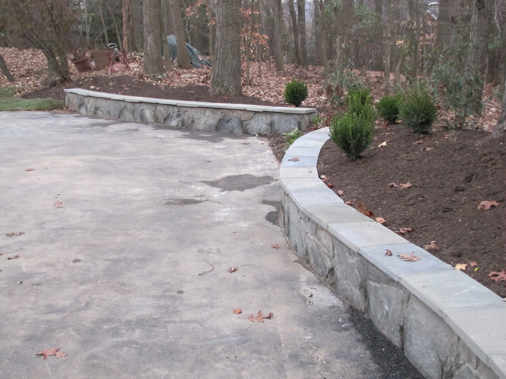 Small Stone Retaining Wall - Traditional - Landscape - DC Metro - by ...