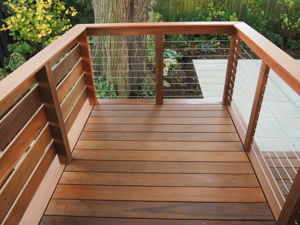 Smolski IPE deck with stainless steel cable railing - Industrial ...