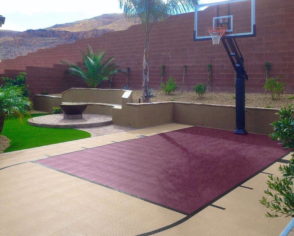 SnapSports® - Southern California Backyard Basketball Court ...
