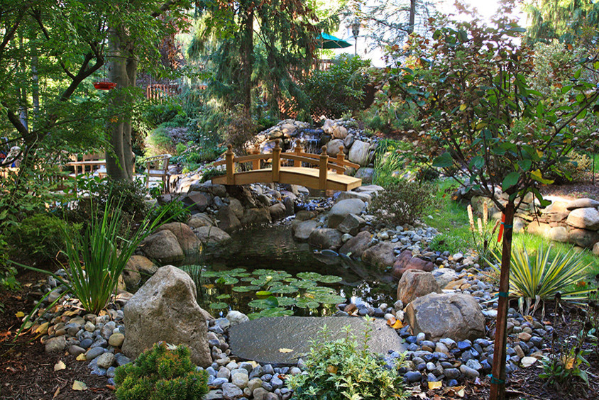 Soothing Streamside Retreat - Traditional - Landscape - New York - by ...