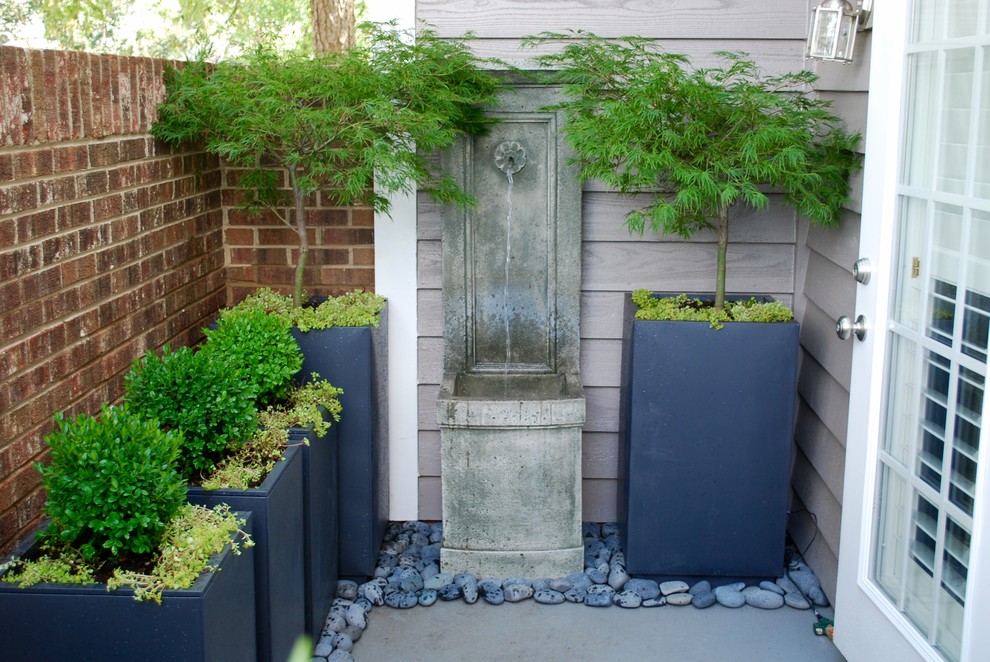 South Charlotte Condo Courtyard Redesign - Contemporary - Landscape ...