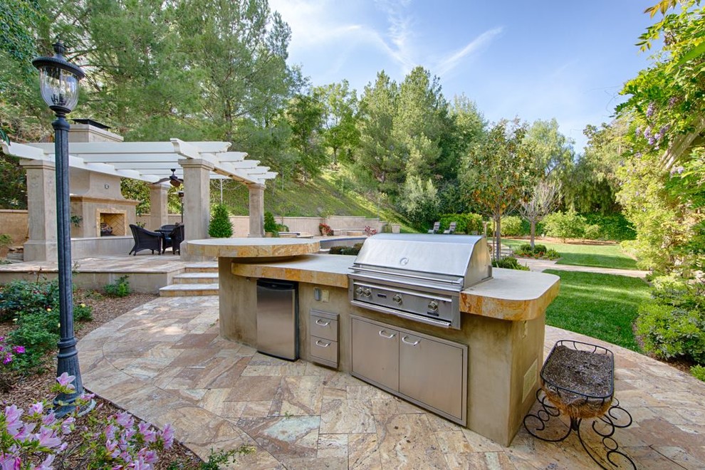 Split BBQ center - Transitional - Patio - Los Angeles - by Olwyn ...