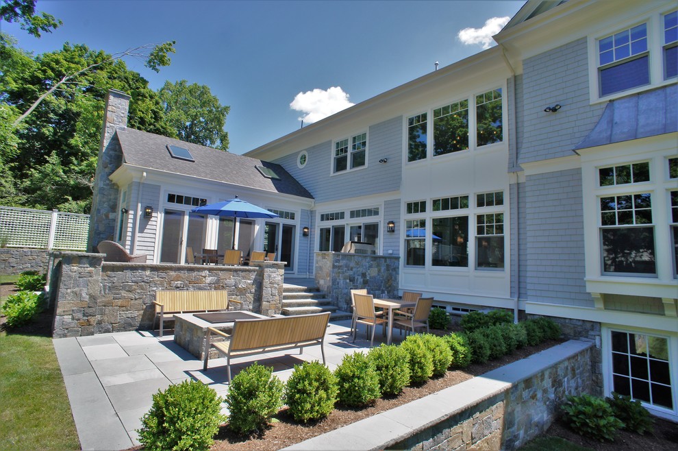 split level outdoor terraces. - Traditional - Landscape - Boston - by ...