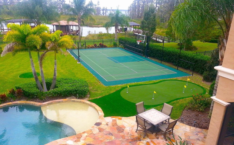 Sport Court & Putting Green - Tropical - Landscape - Orlando - by Sport ...