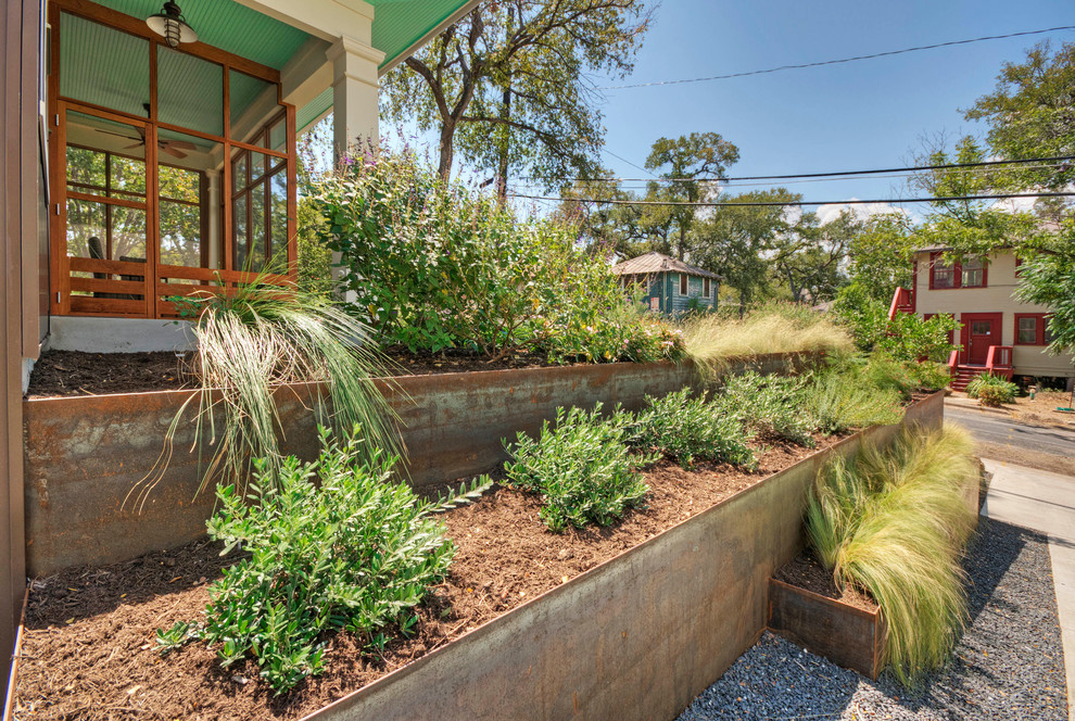 Steel Retaining Wall - Contemporary - Landscape - Austin - by Pearson ...