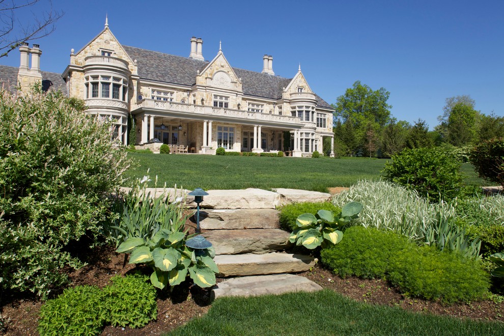 Steps in backyard - Traditional - Landscape - New York - by Conte ...