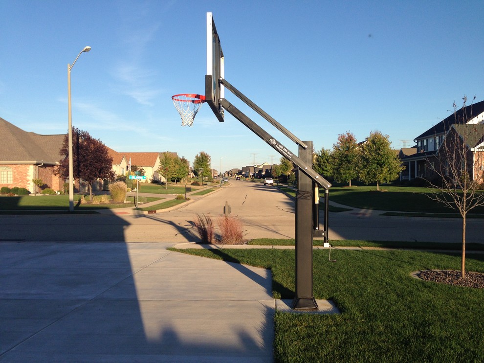 Steve R's Pro Dunk Platinum Basketball System on a 42x46 in Morton, IL ...