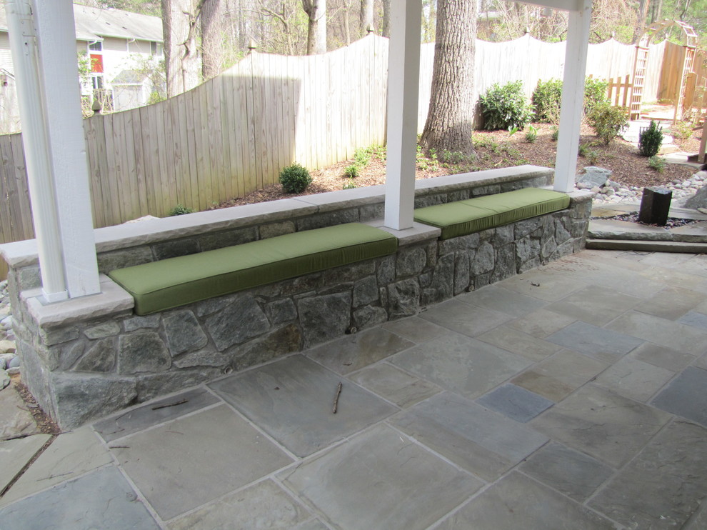 Stone Bench - Traditional - Landscape - DC Metro - by Hughes ...