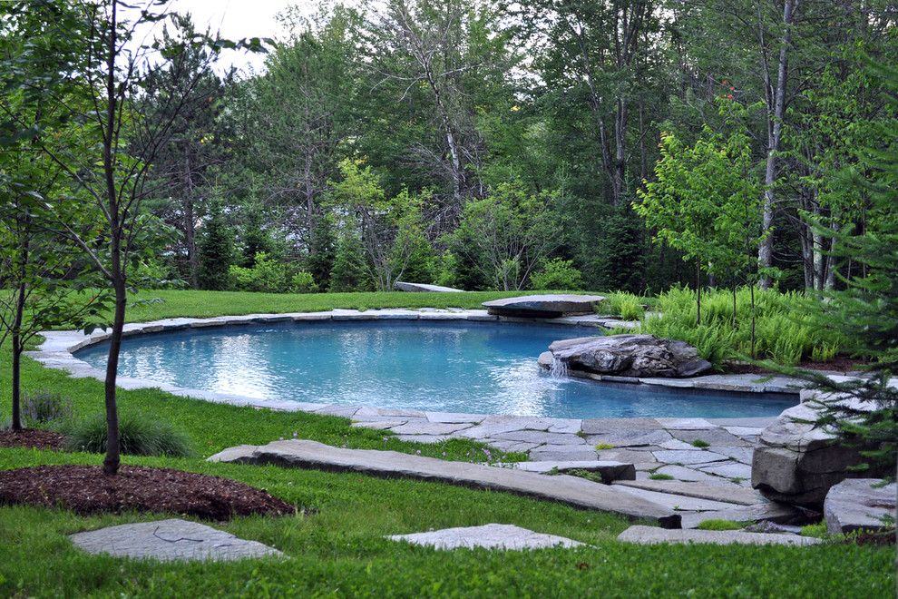 Stone Pool - Traditional - Landscape - Burlington - by Shepard Butler ...