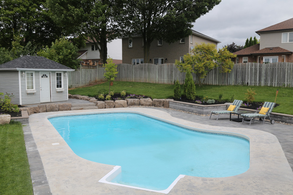 Stone Poolscape - Landscape - Toronto - by MPS Property Services Ltd ...