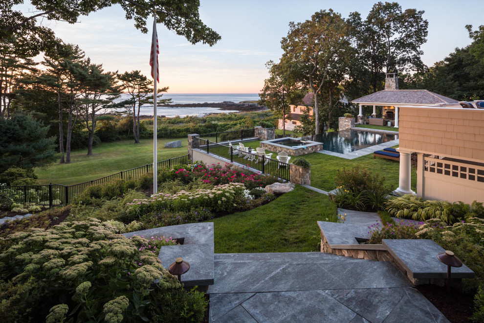 Stone Staircase - Traditional - Landscape - Portland Maine - by Stoney ...