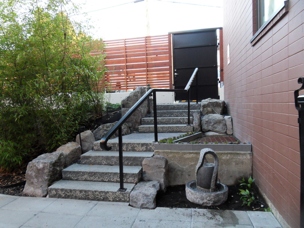 Stone Stairs - Asian - Landscape - Vancouver - by Construx Landscaping ...