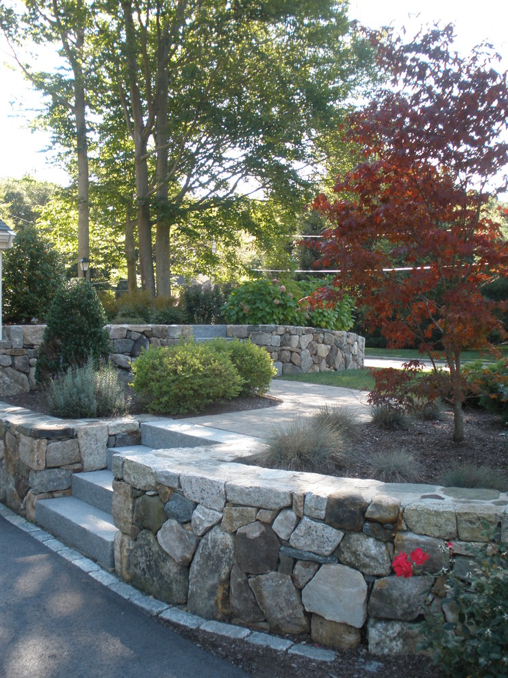 Stone Steps & Landings - Traditional - Landscape - Boston - by Seoane ...