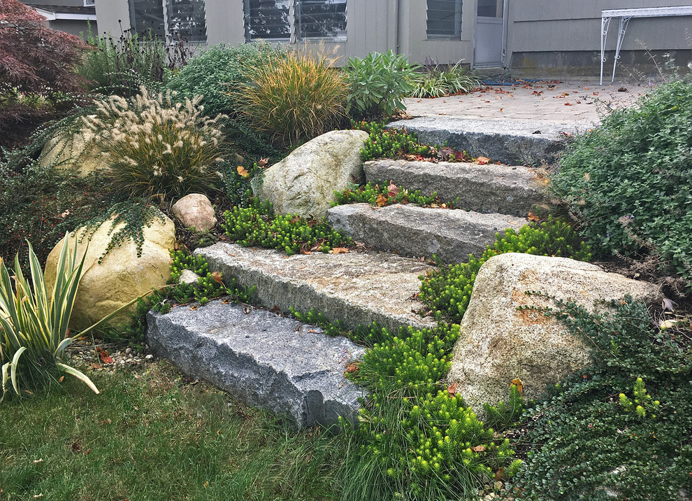 Stone Steps & Landings - Traditional - Landscape - Boston - by Seoane ...