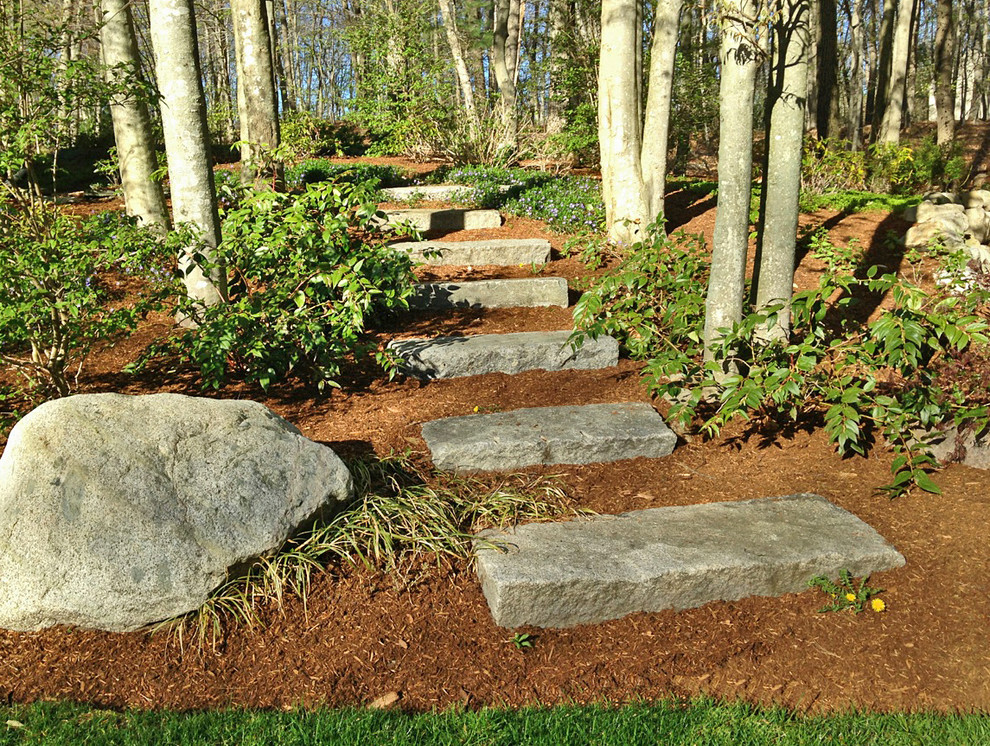 Stone Steps & Landings - Traditional - Landscape - Boston - by Seoane ...