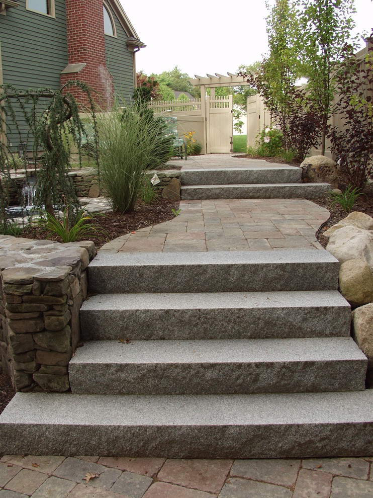 Stone Steps & Landings - Traditional - Landscape - Boston - by Seoane ...
