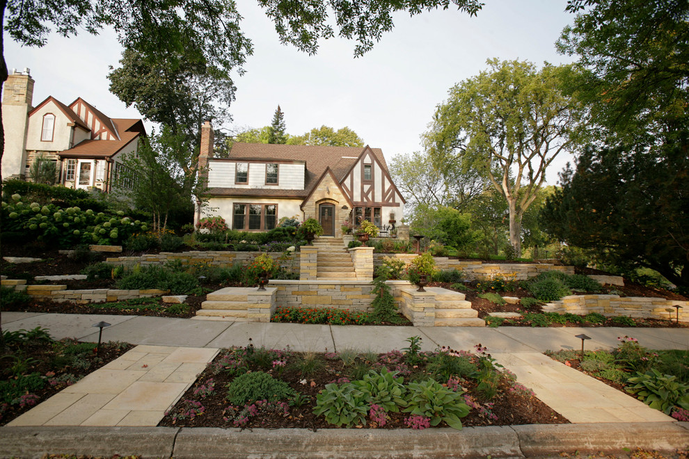Stone Terraced Gardens - Rustic - Landscape - Minneapolis - by Ground ...