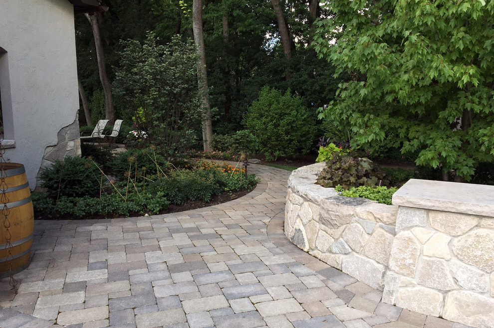 Stone Wall and Rear Entry - Arts & Crafts - Garden - Chicago - by James ...