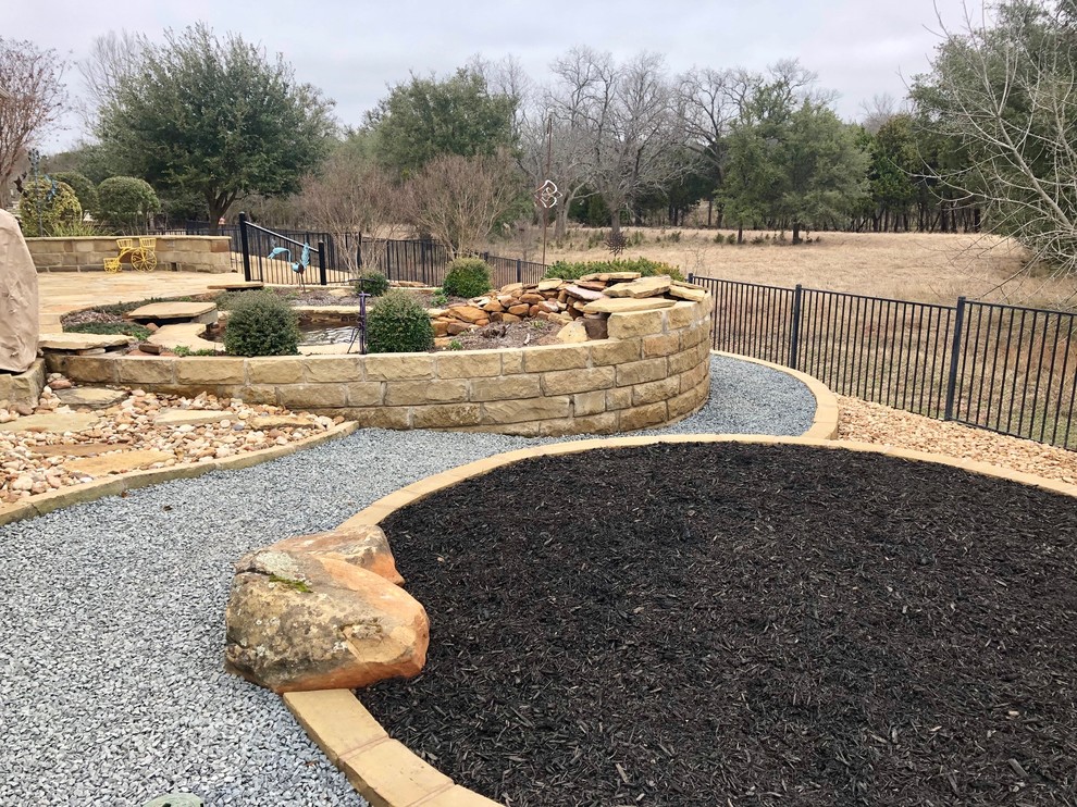 Stone walls & Basalt Pathway - Landscape - Austin - by Greenbelt Patio ...