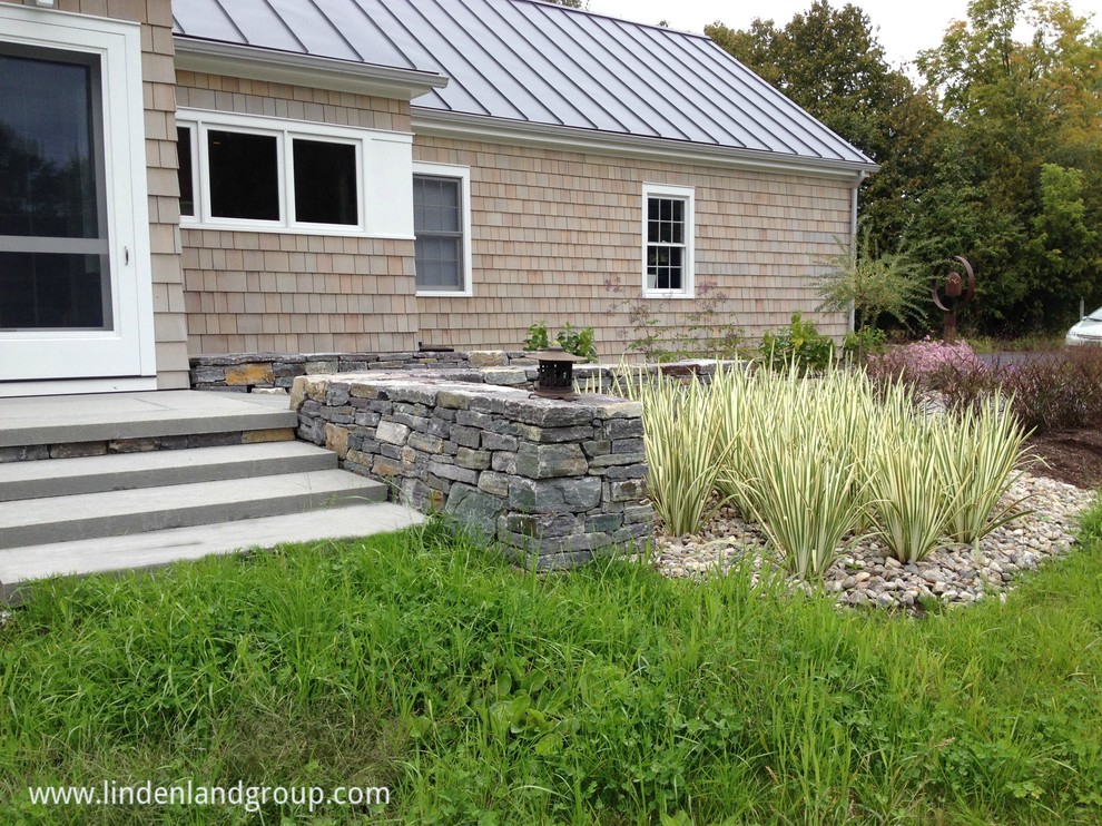 Stone Walls, Paths, Steps and Entryways - Contemporary - Landscape ...
