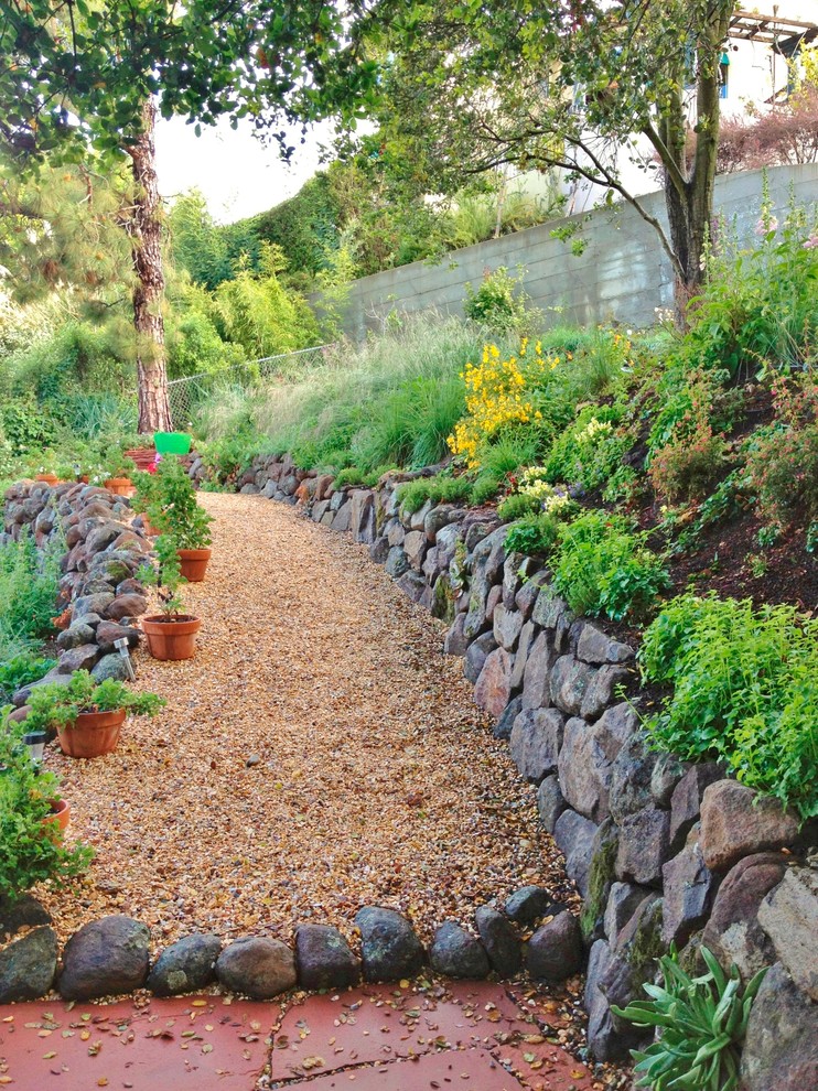 Stonework - Rustic - Landscape - San Francisco - by Mariposa Gardening ...