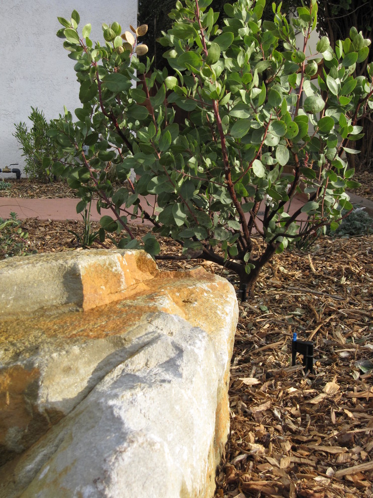 Stylish Bluestone Under the Oak - Mediterranean - Landscape - San ...