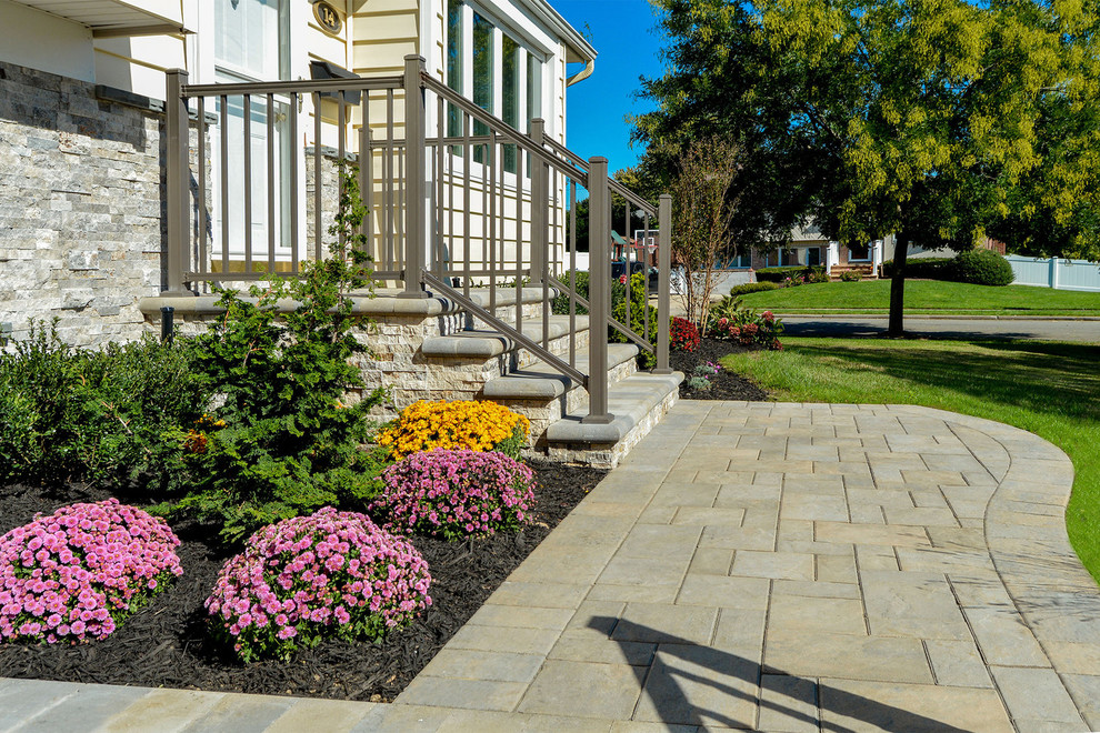 Stylish Stone Entrance in Long Island, NY - Traditional - Landscape ...
