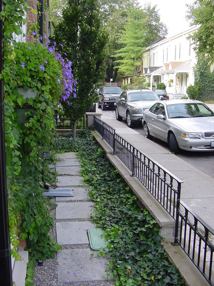 Summerhill Iron Fence Front Yard - Traditional - Garden - Toronto - by ...