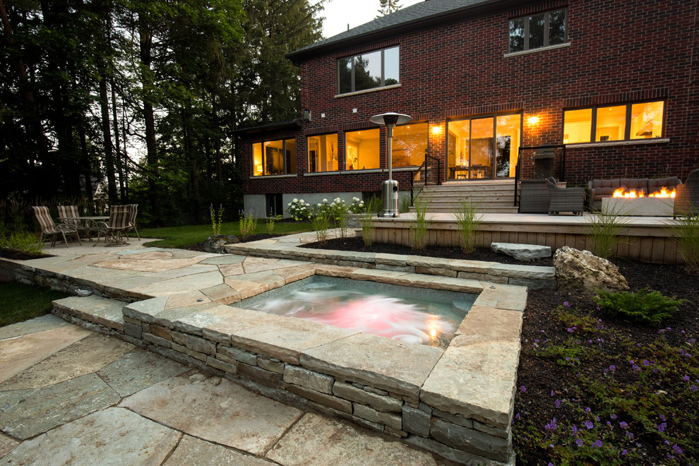 Sunken Spa - Rustic - Landscape - Toronto - by Earthscape - Landscape ...