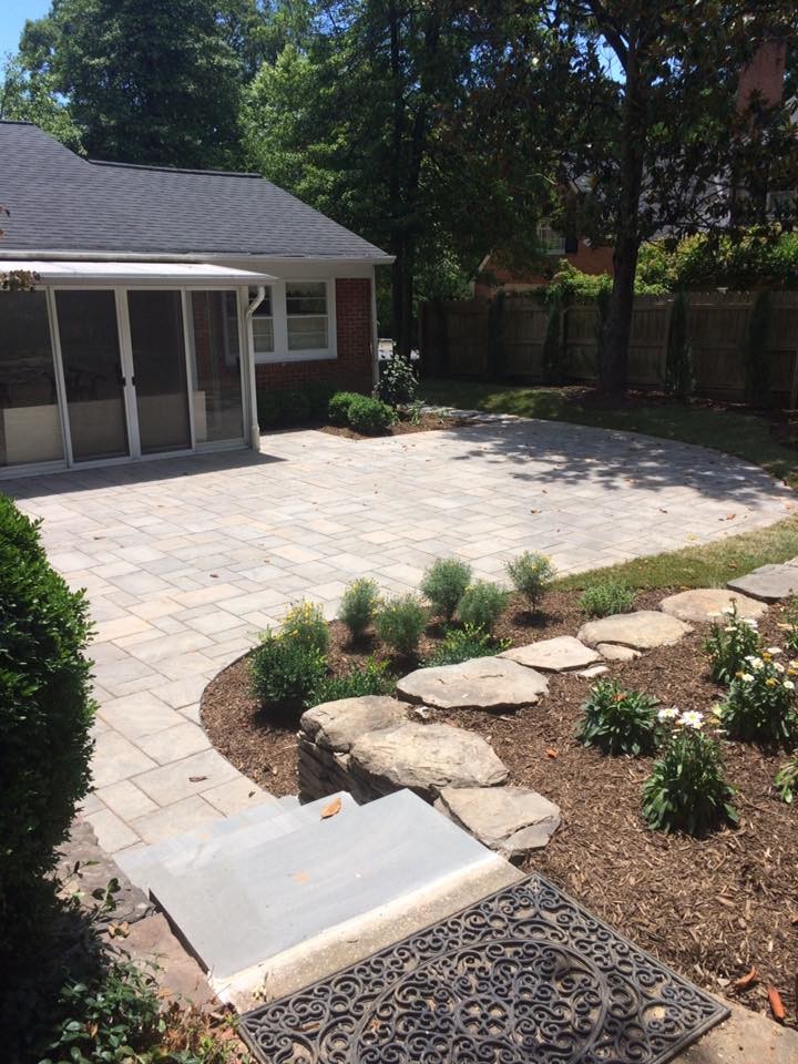 Techo Bloc Paver patio - Contemporary - Landscape - DC Metro - by ...