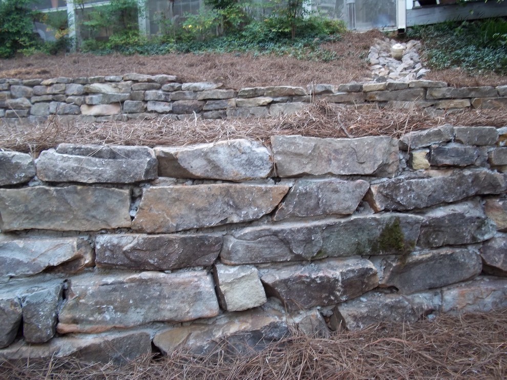 Tennessee Fieldstone Stack Wall Detail - Traditional - Landscape ...