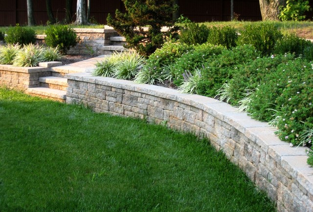 Terraced Retaining Walls Steps RI Retaining Wall Construction