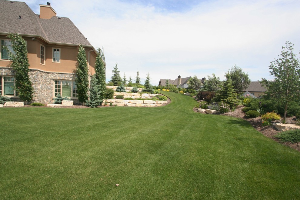 Terraced Retaining Beds - Contemporary - Landscape - Calgary - by ...
