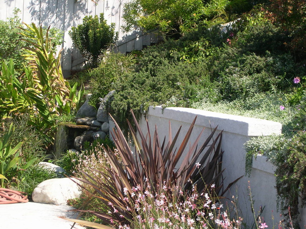 The slope provided a perfect spot to create a series of waterfalls ...