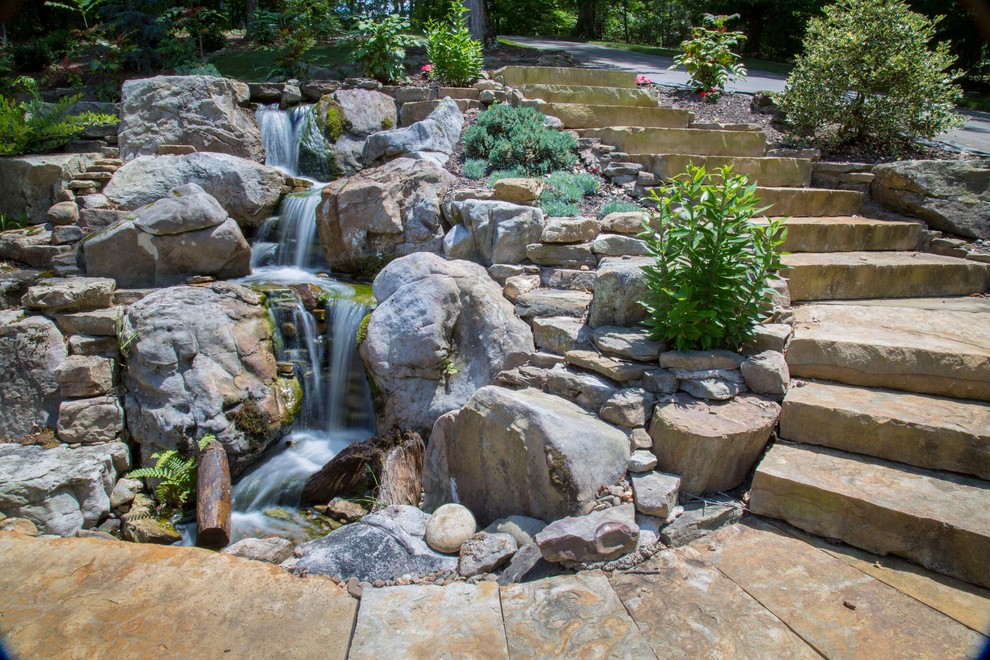The Wells' Pondless Waterfall Project - Asian - Landscape - Other - by ...