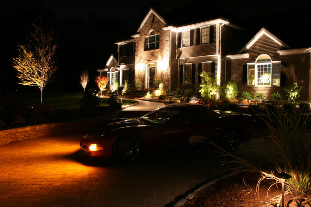 This Landscape and Lighting project Lites up in OVER DRIVE - Garden ...