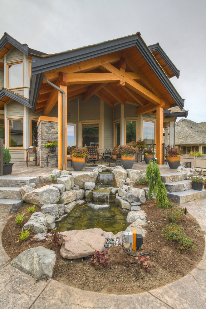 Timber Frame City Home - Traditional - Landscape - Vancouver - by ...