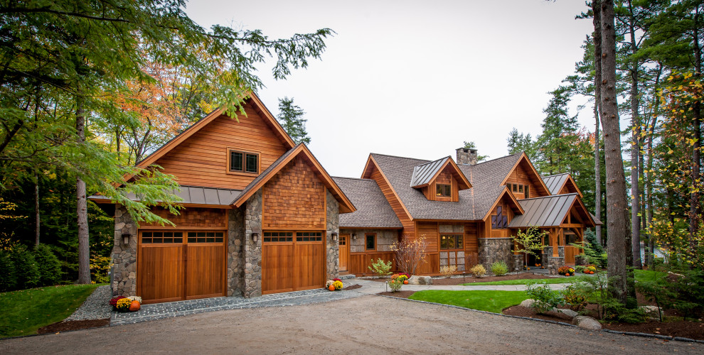 Timber Lodge: Lake Winnipesaukee - Rustic - Landscape - Manchester - by ...