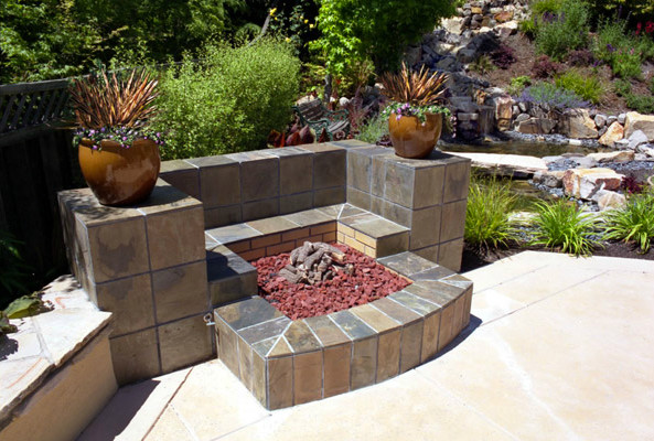 Timeless Tan & Gold Backyard Redesign - Traditional - Garden - San ...