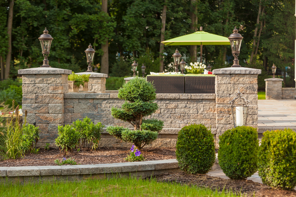 Traditional Style Wall & Pillars - Traditional - Landscape - Other | Houzz